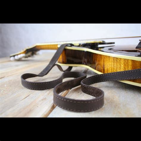 Hand Made Quality Leather Mandolin Strap