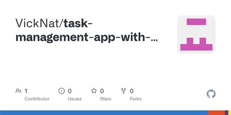 GitHub VickNat Task Management App With Redux