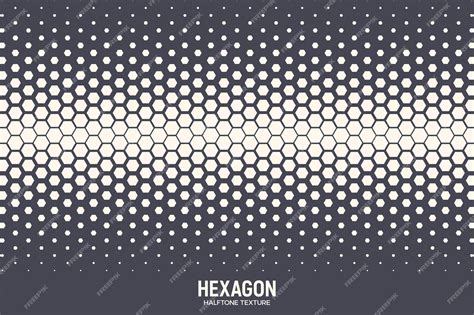 Premium Vector Geometric Hexagonal Halftone Texture Abstract Background