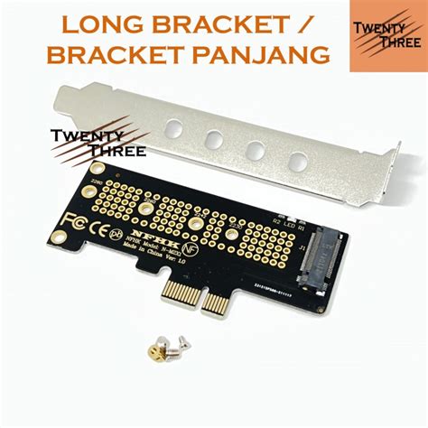 Jual Pcie X To Nvme Adapter Converter Ssd Pcie Pci Express X Long Bracket Di Seller Velvet