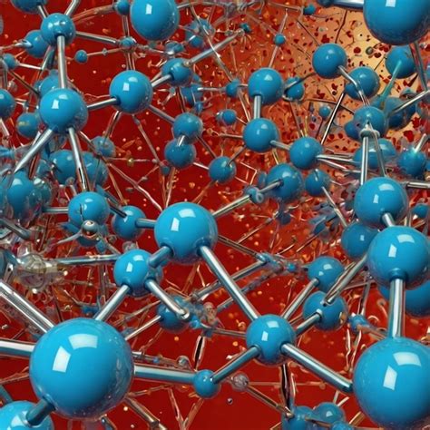 3d Illustration Of Molecule Model Science Background With Molecules Premium Ai Generated Image