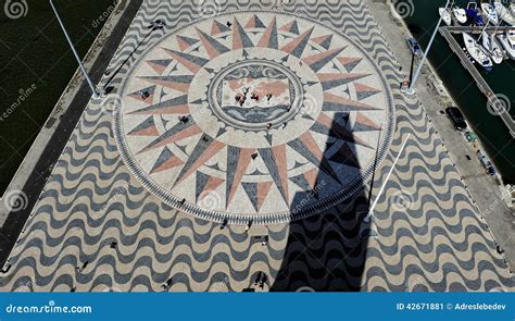 Compass Rose Square From The Top Of The Monument To The Discover Editorial Photo Image Of