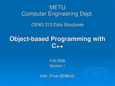 Metu Computer Engineering Dept Ppt Download
