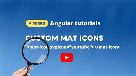 How To Create Custom Icons Angular Youtube