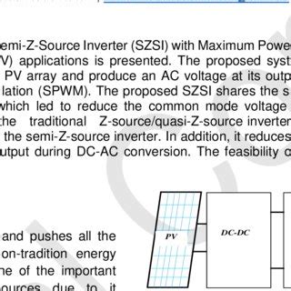 Structure Of A Two Stage PV System Download Scientific Diagram