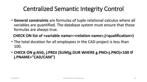 Distributed Dbms Unit 5 Semantic Data Control Pptx Databases Computer Software And