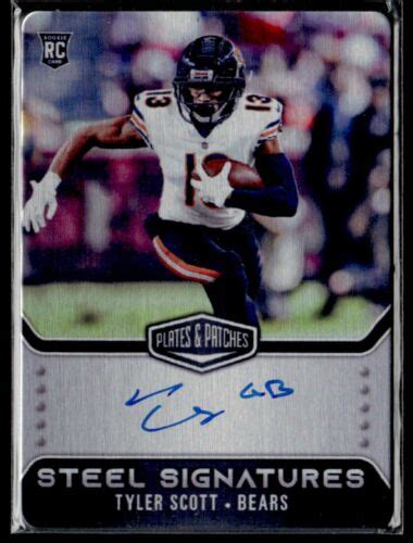 2023 Plates And Patches Steel Sigs Tyler Scott Rookie Auto 74300 Chicago