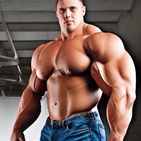 Huge Bodybuilder Side Profile Ai Art By Malemusclelover On Deviantart