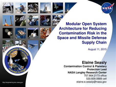 Pdf Modular Open System Architecture For Reducing Contamination Risk In The Space And Missile