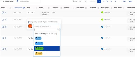 How To Create Add And Delete Tags In Leads Management TapClicks
