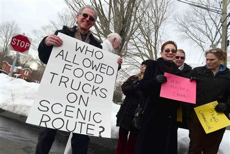 Photos Of Protest Against Food Trucks In Madison Conn