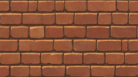 Crimson Brick Canvas Seamless Tiling Texture Design Premium Ai Generated Image
