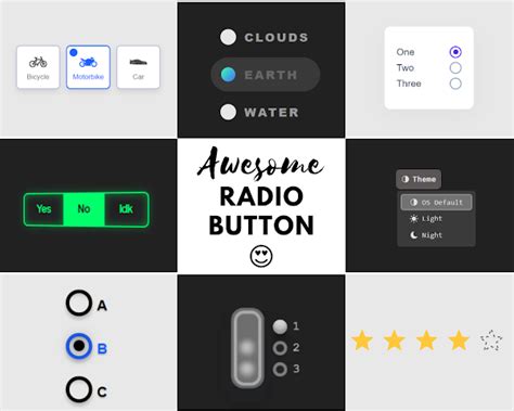 15 html and css radio buttons