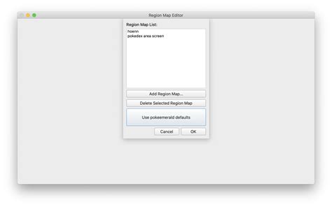 The Region Map Editor — Porymap Documentation