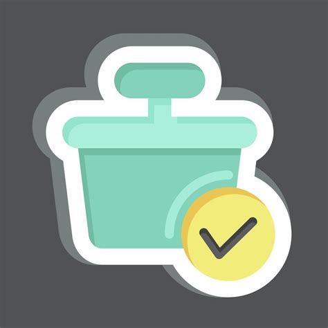 Sticker Verification Related To Contactless Symbol Simple Design