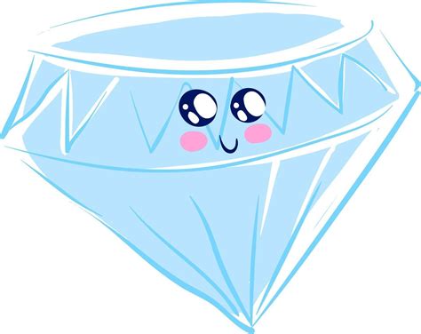 Cute Diamond Illustration Vector On White Background 13683598 Vector Art At Vecteezy