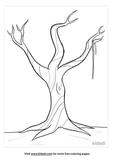 Free 3 Branches On A Tree Coloring Page Coloring Page Printables Kidadl