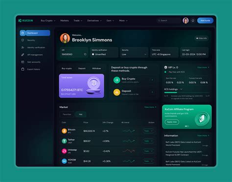 Crypto Dashboard UI UX Design Behance