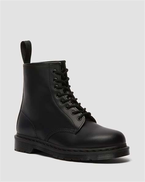 Boots 1460 Mono En Cuir En Noir Dr Martens