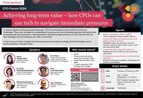 Pwc Thailand On Linkedin [upcoming Event] Pwc Thailand Cordially Invites You To Join Our Seminar…