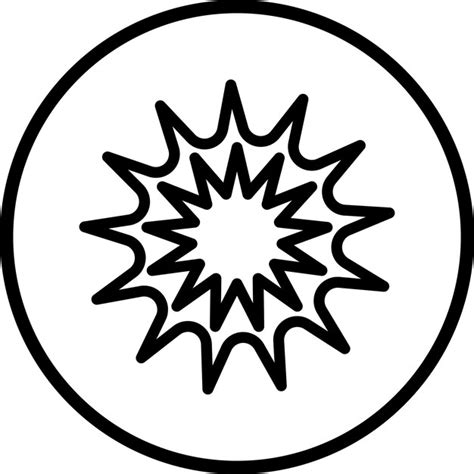 Premium Vector Explosion Icon Style