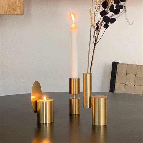 Brass Candle Holder Solid Applicata