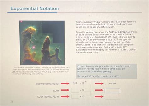 Solved Exponential Notation Science Can Use Very Big Chegg