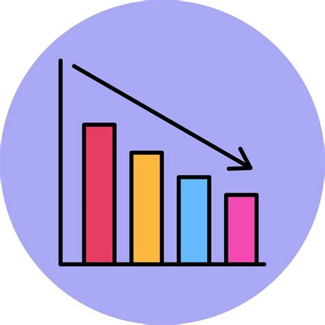 Loss Line Filled Multicolour Circle Icon 37897988 Vector Art At Vecteezy