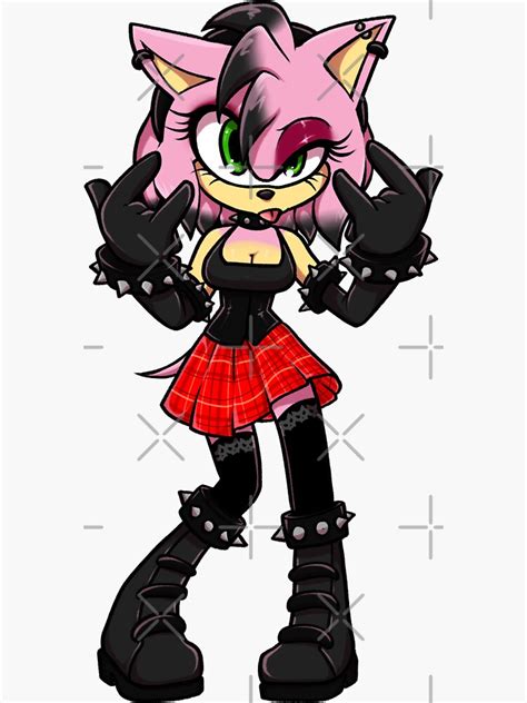 Punk Amy Rose Sticker For Sale By Lazynacho Redbubble