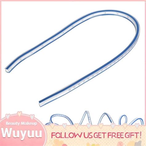 Wuyuu Flexible Tracing Ruler Curve Plastic Scale Soft Measuring Tool