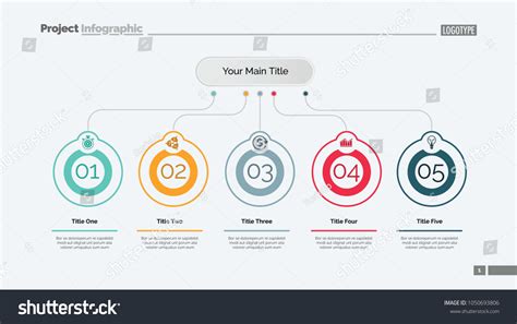 Five Ideas Process Chart Slide Template เวกเตอร์สต็อก ปลอดค่าลิขสิทธิ์ 1050693806 Shutterstock