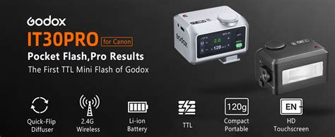 Godox It30 Pro C Ttl Mini Flash And Trigger Godox Authorized Distributor It30 Pro C