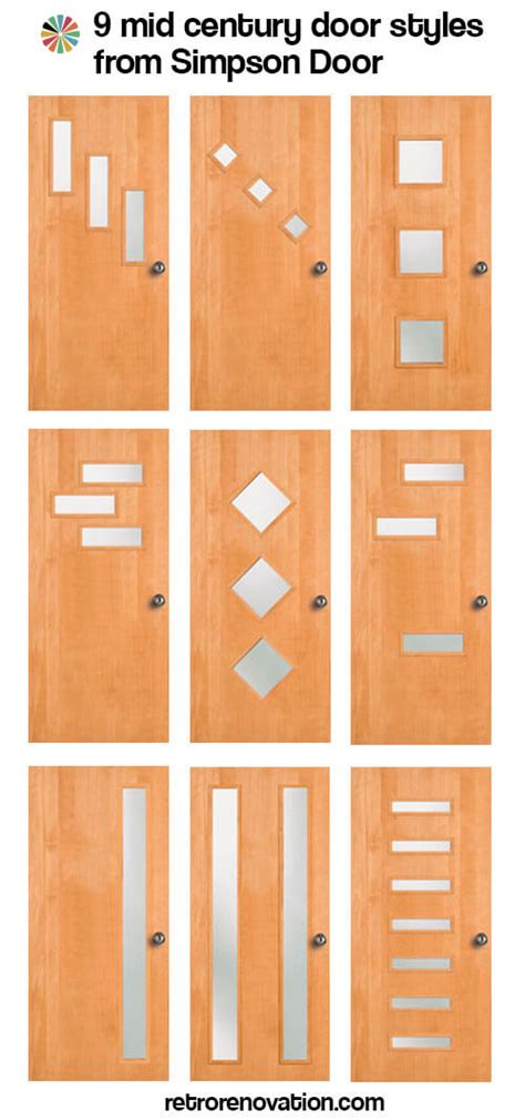 9 Mid Century Modern Exterior Door Styles From Simpson Doors Retro