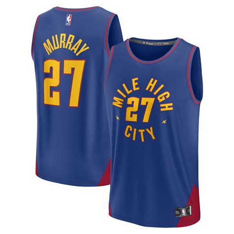 Mens Denver Nuggets Jamal Murray Fanatics Blue Fast Break Replica