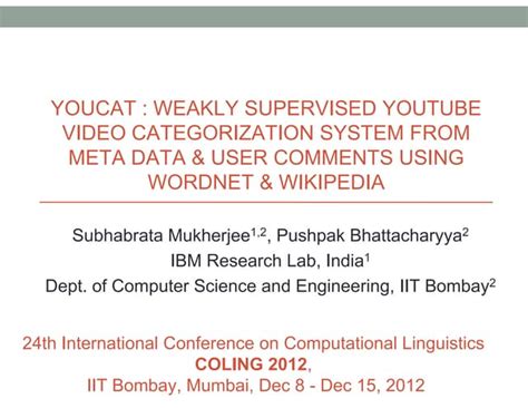 Youcat Weakly Supervised Youtube Video Categorization System From