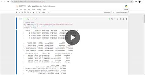 📈 sales prediction using python and machine learning mahalakshmi kuruva