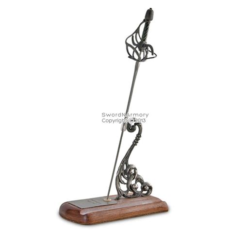 Cas Hanwei French Swept Hilt Mini Rapier Sword With Wood Stand Letter