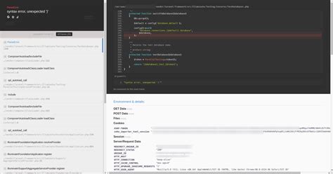 unexpected error illuminate testing concerns testdatabases php · issue 36083 · laravel