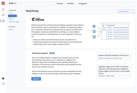 Mailchimp Integration Callrail Help Center