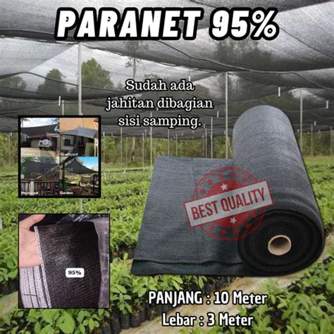 Jual Paranet 95% Lebar 3 meter ( Panjang 10 meter ) Grade A Jaring ...