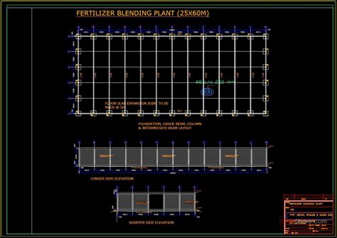 35autocad Drawing Of Industrial Plant Substructure Details For Download