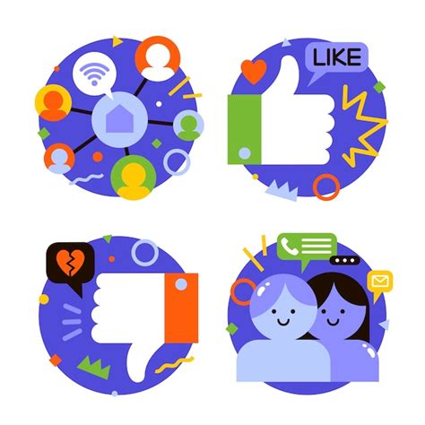 Free Vector Hand Drawn Essentials Sticker Collection