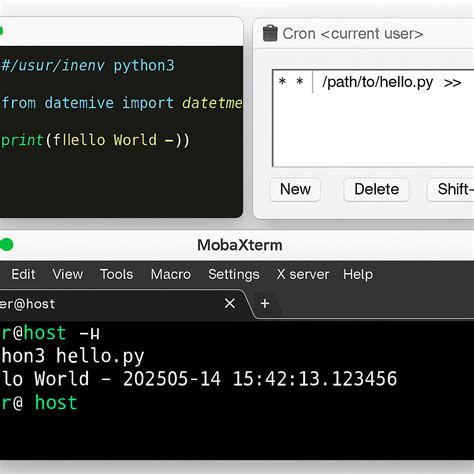 Run A Python Script Every Minute With Cron Job A Simple Hello World