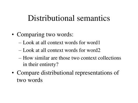 Ppt Distributional Semantics Word Association And Similarity Powerpoint Presentation Id1611721