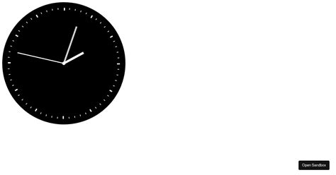 React Analog Clock Examples Codesandbox