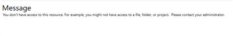 You Dont Have Access To This Resource Shown In Pending Actions Of
