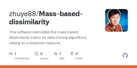 github zhuye88 mass based dissimilarity this software calculates the