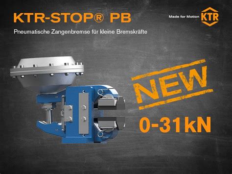 🚀 Entdecken Sie Die Ktr Stop Pb Unsere Neue Pneumatische Zangenbremse