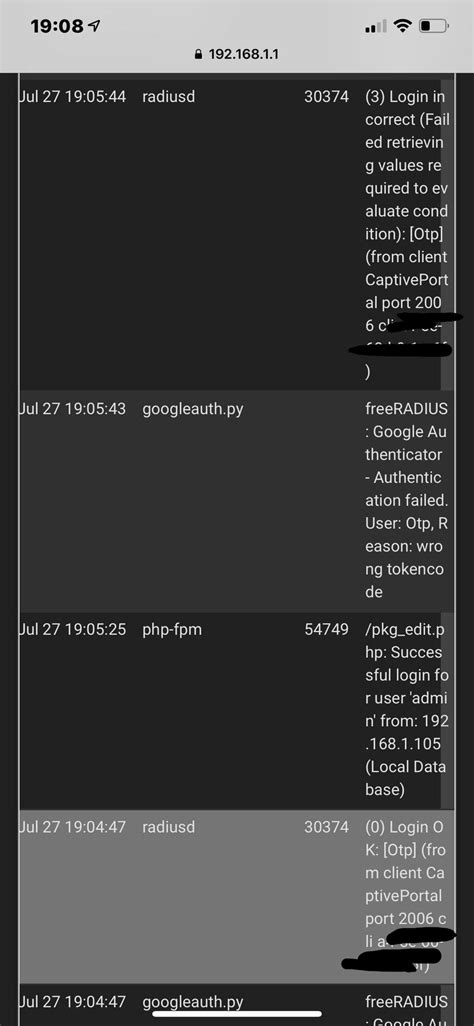 resolved captive portal one time password help netgate forum