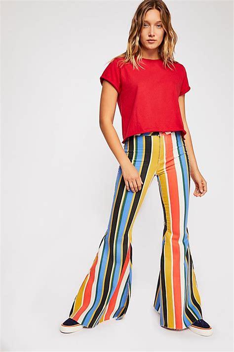 We The Free Just Float On Printed Flare Jeans Flares Flare Jeans